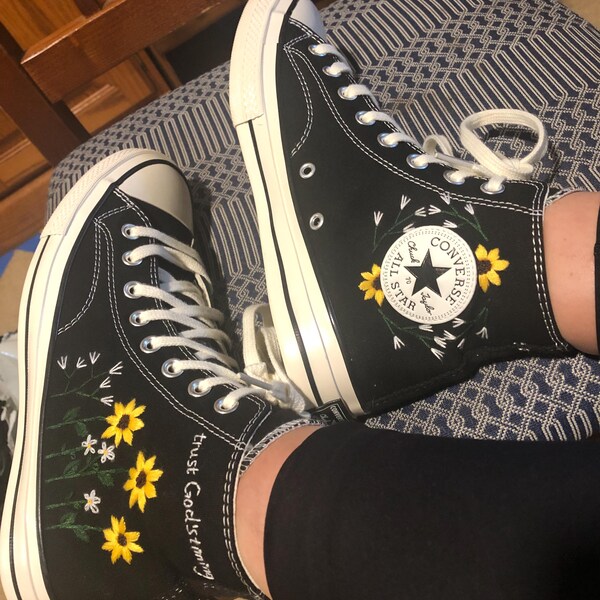 Customized Converse Embroidered Shoes Converse Chuck Taylor 1970s ...