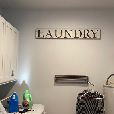 Large Laundry Sign / Rustic Laundry Sign / Farmhouse Wall Decor ...