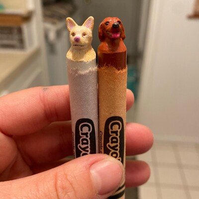 Calvin and Hobbes Crayon Carving - Etsy