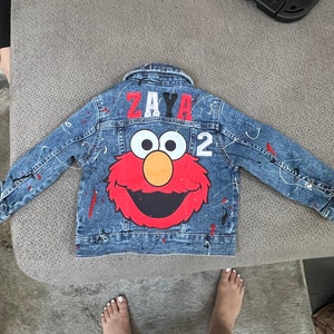 Elmo Sesame Street Jacket, Custom Elmo Jacket Elmo Matching Shirts ...