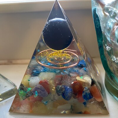 Orgone Cone Handmade Rose Crystal&amethystobsidian Quartz - Etsy