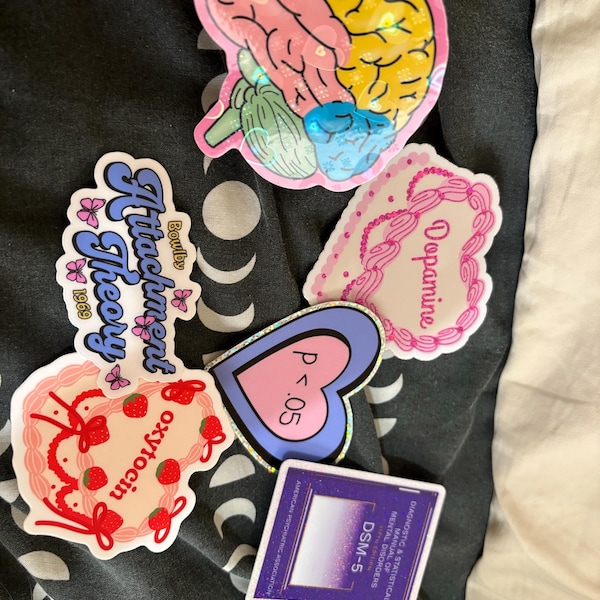 DSM Psychology Glitter Sticker, Clinical Psychology, Psychiatry, Gift ...