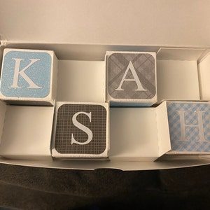 Custom Baby Name Baby Blocks Nursery Baby Shower Gift | Etsy