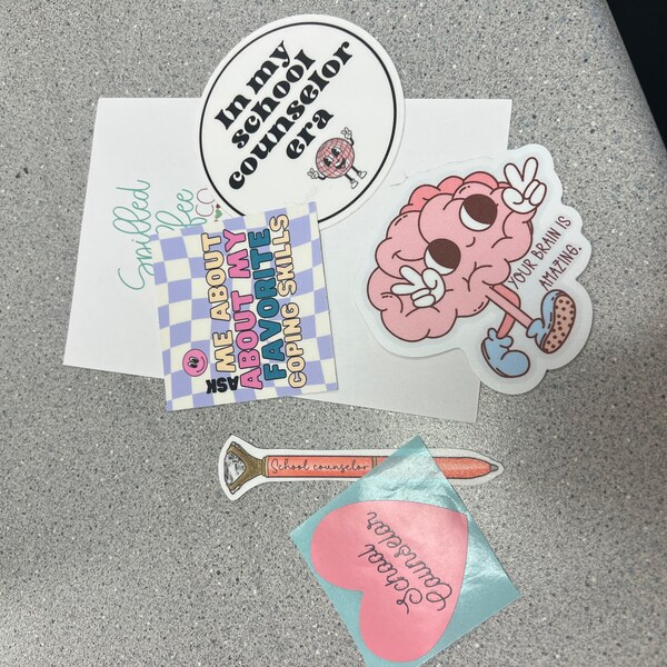 Waterproof Counselor Sticker, School Counselor, Coping Skills Sticker ...