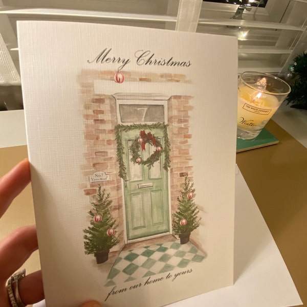 Personalised Drawing of Your Home/ Building Portrait on Christmas Cards ...