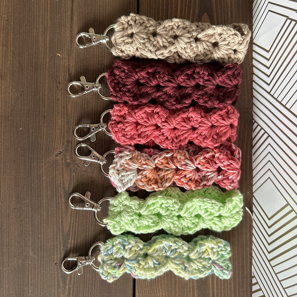 High Tide Wristlet Crochet PATTERN, Keychain, Clasp, Fast Pattern ...