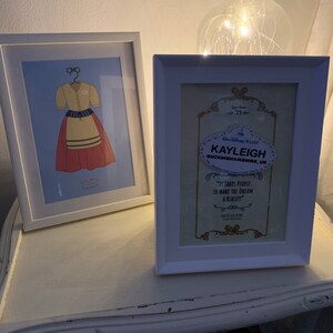 Cast Member Name Tag Display Frame and Print Casting Agency - Etsy