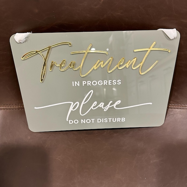 Reversible Lashing Hanging Door Sign, Custom Do Not Disturb Acrylic ...