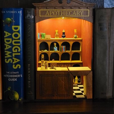 Book Nook DIY Kit Gothic Crypt Book Nook DIY Kit Cemetary Book Nook DIY ...