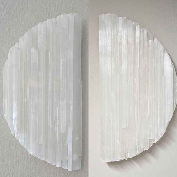 Selenite Wall Hanging (organic Shape. Each Shape is Similar but Unique ...