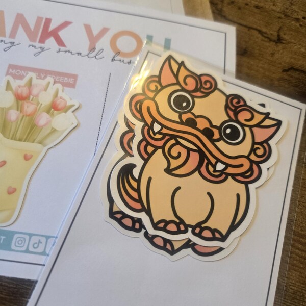 Okinawa Shisa Dog Stickers *2 PACK* | Okinawa Japan Sticker | Japan ...