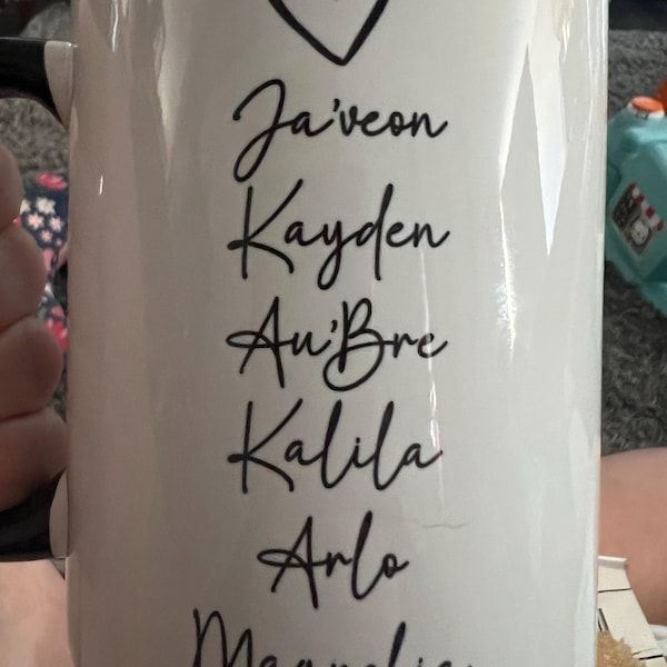Custom Mama Mug, Personalized Mama Mug, Mama Mug With Kid Names, Mug ...