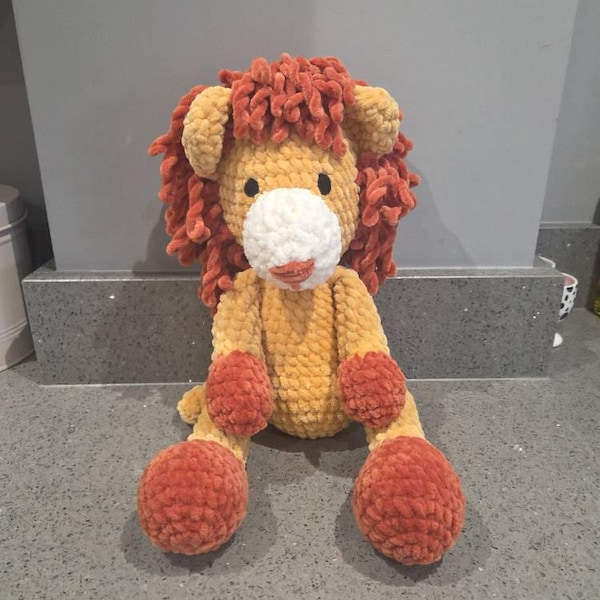 Linus the Lion - Low Sew Crochet Pattern / Amigurumi PDF File - Etsy