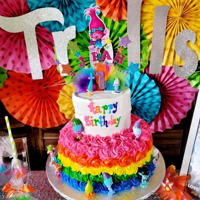 Princess Poppy Troll Cake Topper / Centre Piece - Etsy