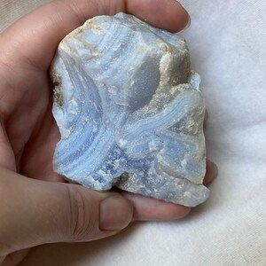 Raw Blue Lace Agate Stone Rough Blue Lace Agate Healing Crystals and ...