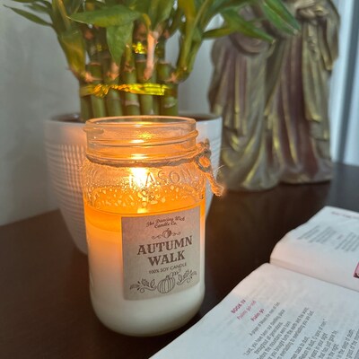 Fall Candle / Pure Soy / Autumn Candle / Fall Decor / Container Candle ...