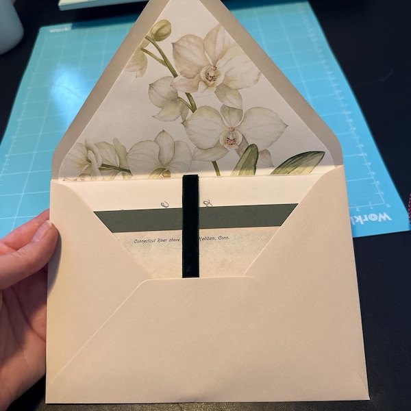 Fine Art Landscape Painting Envelope Liner | Country Wedding Envelope ...