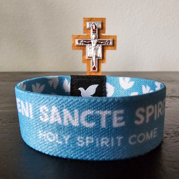 Catholic Elastic Bracelets Reversible Confirmation Gift Padre Pio Joan ...