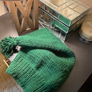 Pure Wool Voyageur Hand-knitted Cap Liberty Cap Coureur Des Bois Toque ...