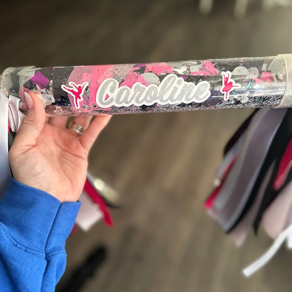Custom Glitter/confetti-filled Spirit Stick (1); for All Sports, Cheer ...