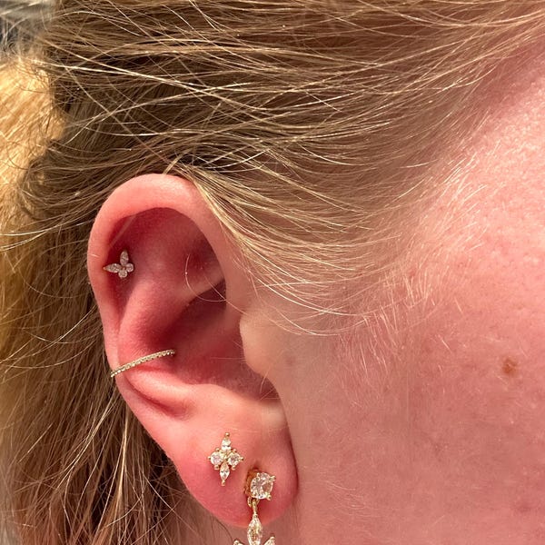 14K 16G 18G 20G THREADLESS Replacement/threadless Post/push Pin Back ...