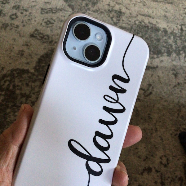 Monogram Initials iPhone 13 Case Big Initials iPhone 15 Case ...