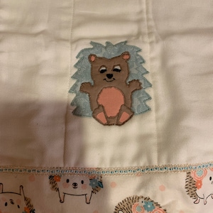 Hedgehog Applique Template PDF Baby Hedgehog Applique Pattern - Etsy