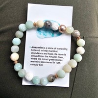 Amethyst & Aquamarine 'cleansing' Bracelet - Etsy