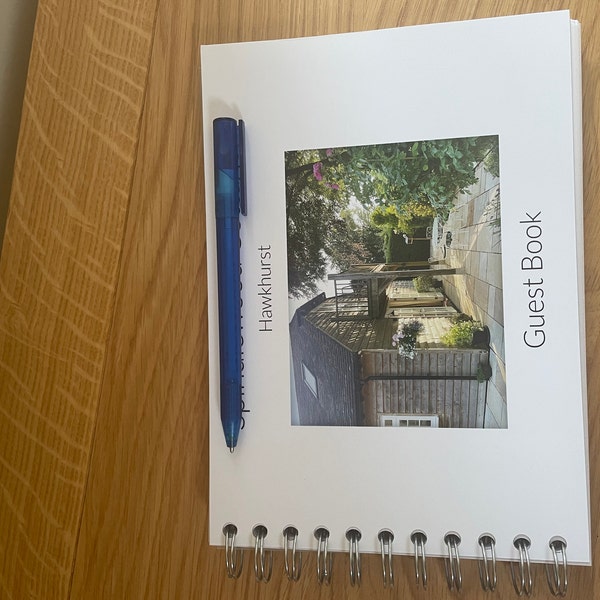 Personalised Holiday Home Guest Book, Holiday Home Visitor Book - Etsy UK