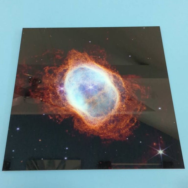 Yellow Squares Mirror Graphic Frameless Mirror Large Geometric Mirror ...