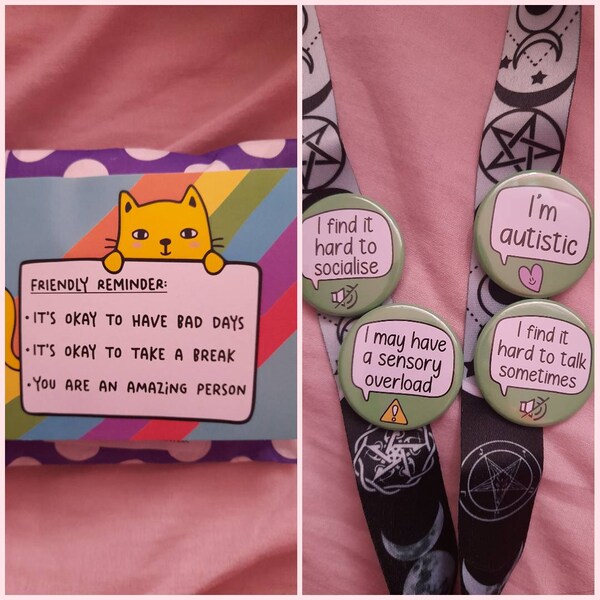 Autism Badge Set | INCLUDES 6 Badges | Badge Packs - Autism Gift ...