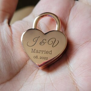Wedding Lock, Padlock With Key, Heart Lock, Love Lock, Custom Lock ...