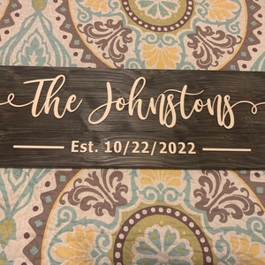 Beach House Sign Last Name Sign Custom Wood Sign Family - Etsy