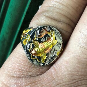 Crab Ring 925 Sterling Silver Blue-lab Opal Unique - Etsy