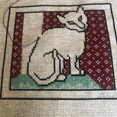 Tiny Small Cat Cross Stitch Pattern, PDF - Etsy