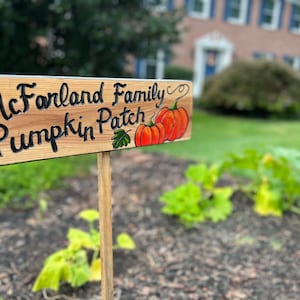 Flower Garden Sign Custom Flower Garden Sign Personalized - Etsy