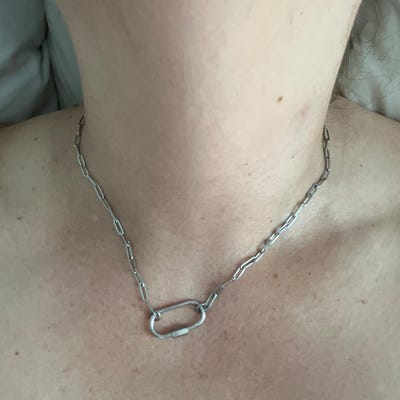 Puffy Initial Mini Bubble Letter Gold Filled Chain Necklace Stainless ...