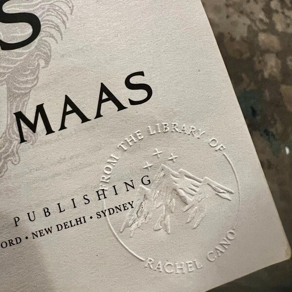 Night Court Book Embosser Stamp | Mountain With Three Stars Stamp ...