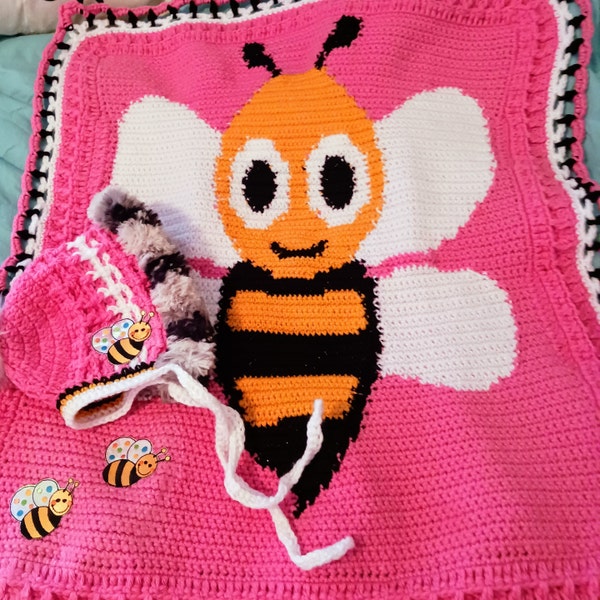 Cute Bumblebee Graph and Pattern C2C & Tapestry Crochet - Crochet Bee ...