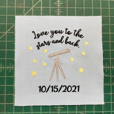 Quilt Square Custom Embroidered Quilt Squares Any Design Picture Quilt ...