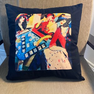 Black & White Mah Jong Lady Card Bag - Etsy