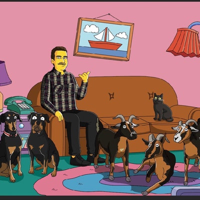 Custom Yellow Characters, Personalized Art, Yellow People Portrait ...