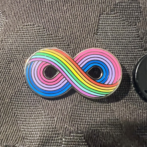 Infinitely Bisexual Pin — Subtle Bi Pride Accessory LGBT Gay Infinity ...