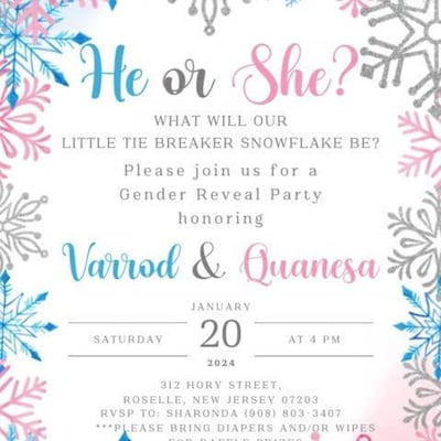 Printable Footprint Gender Reveal Welcome Sign, Blue and Pink ...