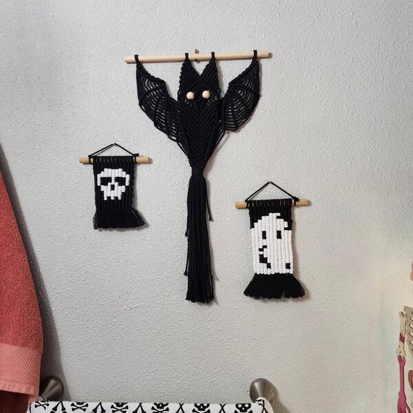 Glow in the Dark Spider Web Spooky Decor / Unique Wall Decor for ...