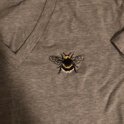 Furry Fuzzy Bumble Bee Embroidery Design Pattern, Instant Download for ...