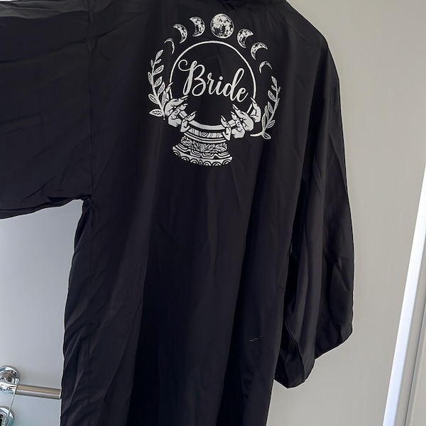 Gothic Bachelorette Robes, Badass Bride, Maid of Horror, Bride's Coven ...