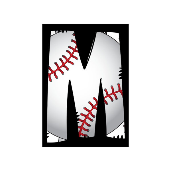 Baseball Alphabet Letters PNG Bundle, Alphabet Clipart, Baseball Hand ...