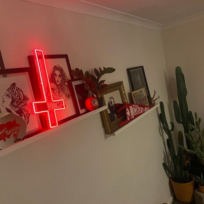 Cross Neon Sign LED Cross Sign Light Neon Cross Light Red Neon Cross ...