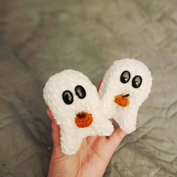 PATTERN: Low Sew Plush Ghasper the Sheet Ghost - Crochet Ghost With ...